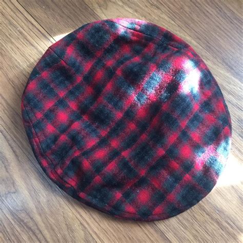 Beautiful Vintage Pendleton Hat Red And Grey Wool Depop