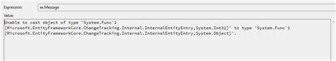 C Unable To Cast Entityentry Current Value Stack Overflow
