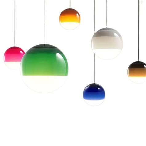 북유럽 그라데이션 다채로운 펜던트 조명 유리 공 Led 행잉 램프 식당 침실 레스토랑 현대 크리에이티브 풍선 서스펜션