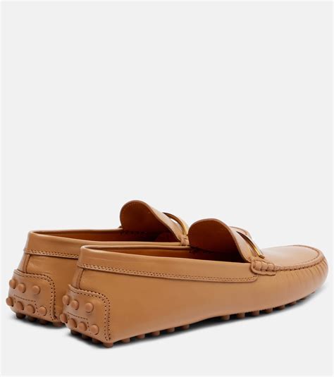 Gommino Embellished Leather Loafers In Brown Tods Mytheresa