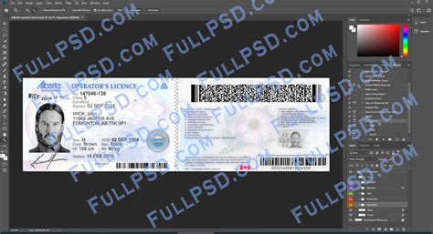 Download Canada Alberta Operator License V2 Psd File Photoshop Template Editable Fullpsd