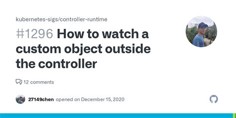 How To Watch A Custom Object Outside The Controller · Issue 1296