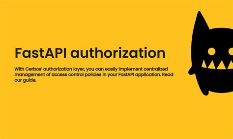 Fastapi Authorization Get Fine Grained Access Control Cerbos