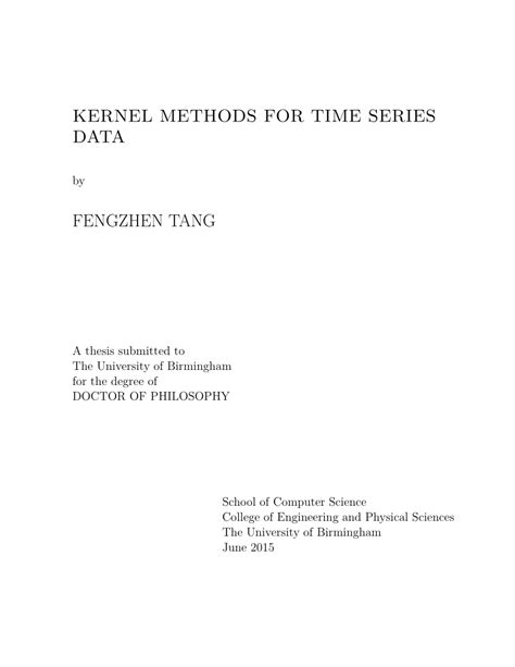 pdf kernel methods for time series data