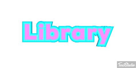 Library Word Animated  Logo Designs