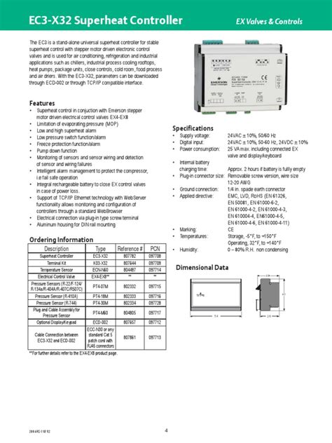 Ec3 X32 Superheat Controller Pdf Electrical Connector Electrical
