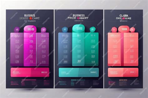Business Price Chart Template Web Banner Checklist Design Template