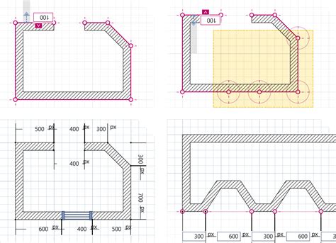 Architech Sketchpad Cad App For Windows And Windows Phone ★ 1 Editable Wall Axis ★ 2 Multi