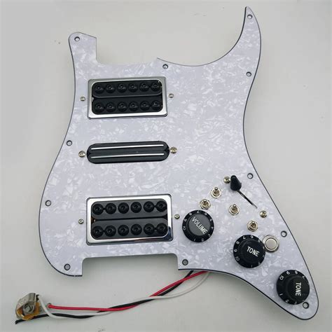 Pré Carregado Guitarra Stratocaster Pickguard Hsh Bobina Split Kill