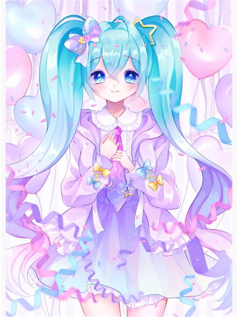 Hatsume Miku Sticker For Sale By AmeliaTrang Redbubble