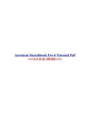 Autodesk Sketchbook Tutorial Pdf Fill Online Printable Fillable Blank PdfFiller
