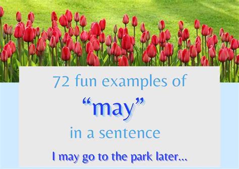 72 Awesome Sentences With May How To Use Correctly