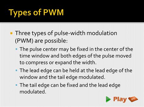 PPT PWM Pulse Width Modulation PowerPoint Presentation Free Download ID