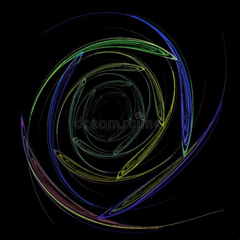 Simple Multicolor Abstract Pattern On Black Background Wallpaper Stock