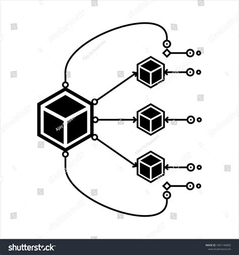 Microservices Icon Software Development Technique Vector Stock Vector