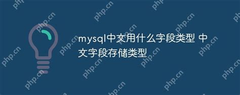 Mysql中文用什么字段类型 中文字段存储类型 叮当号