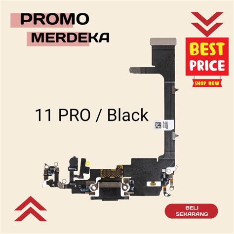 Jual Flexibel Konektor Cas Iphone Pro Ori Black Shopee Indonesia