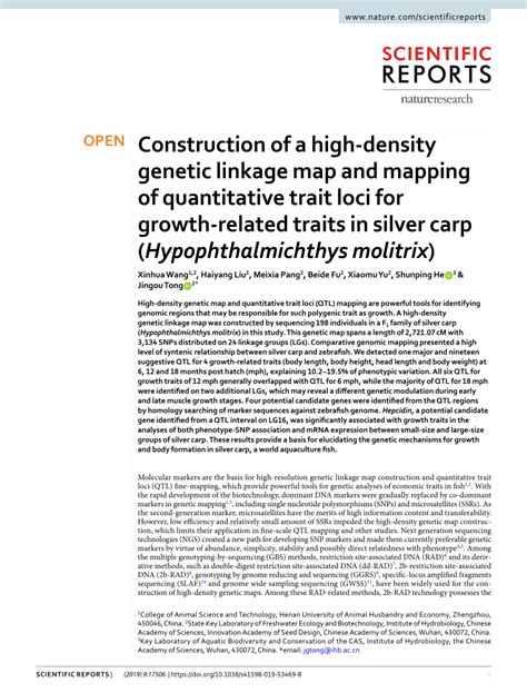 Pdf Construction Of A High Density Genetic Linkage Map And Mapping Of