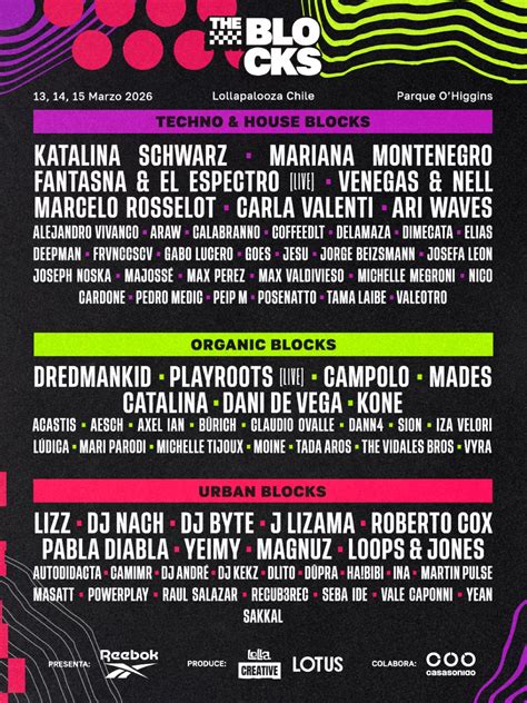 Lollapalooza Chile 2026 Confirman Experiencia Inmersiva The Blocks Con