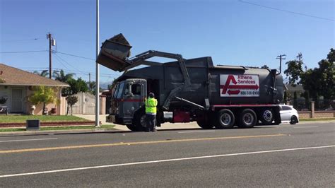 Athens Services Amrep Front Loader Collecting Bulk Waste Youtube