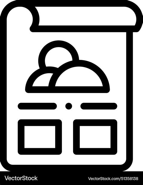 Artwork Icon Thin Linear Style Design Isolated Vector Image