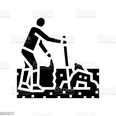 자원 봉사 깨끗한 해변 플라스틱 글리프 아이콘 벡터 일러스트 레이 션 가방에 대한 스톡 벡터 아트 및 기타 이미지 가방