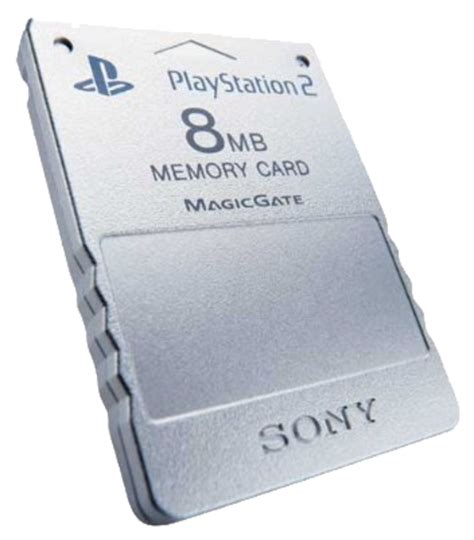 Official Sony PS2 Memory Card 8mb - Silver – PlayStation 2