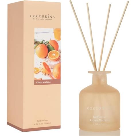 Diffuseur De Parfum Citrus Verbena 200Ml Parfums D Intérieur Avec Bâtonnets Diffuseur Reed D