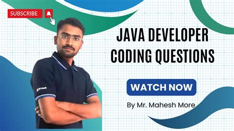 Java Developer Coding Questions Java Coding Java Beginner Level