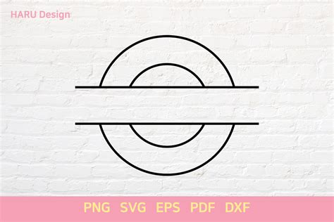 Circle Split Graphic By Harudesign · Creative Fabrica