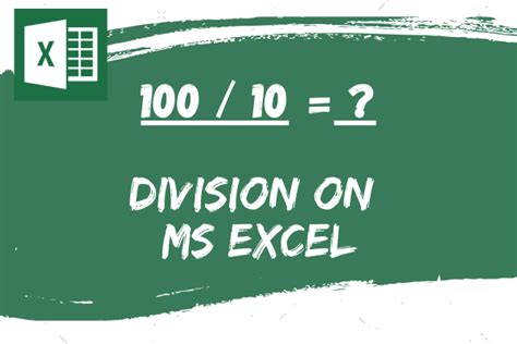 Division In Excel Step By Step Guide QuickExcel