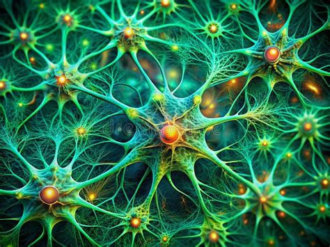 Unveiling The Emerald Fractal Beauty Of A Microscopic Neural Network A