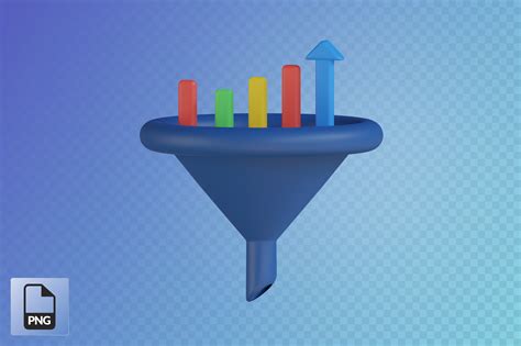 Bar Chart Filter 3d Object Graphic By Aamiansyah · Creative Fabrica