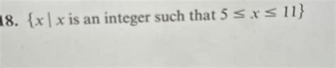 Solved Is An Integer Such That 5x11 Chegg Com
