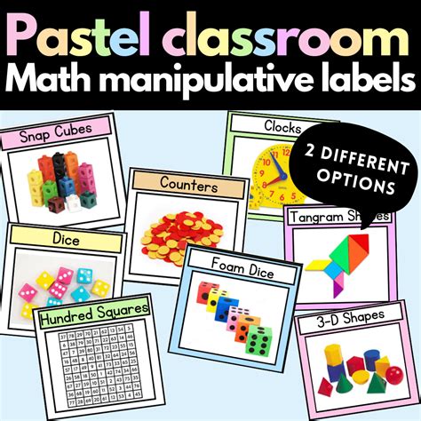 Mash Infants Math Manipulative Labels