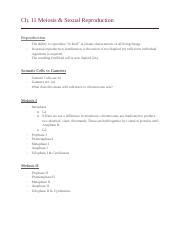 Ch Meiosis Sexual Reproduction Docx Ch Meiosis Sexual Reproduction Reproduction