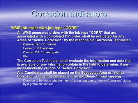 Ppt Active Corrosion Identification And Management Program Powerpoint