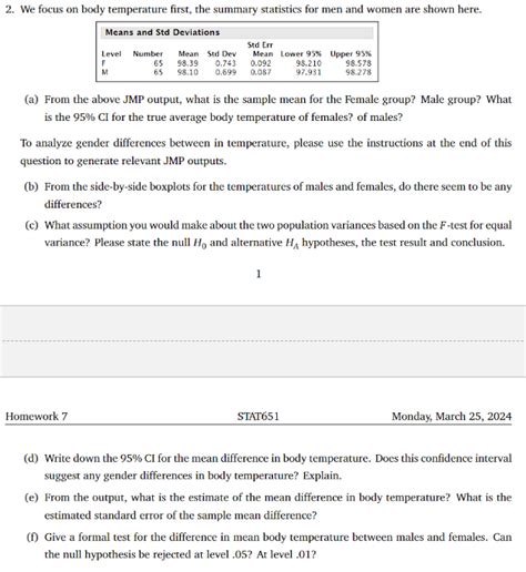 Solved A From The Above JMP Output What Is The Sample Chegg Com