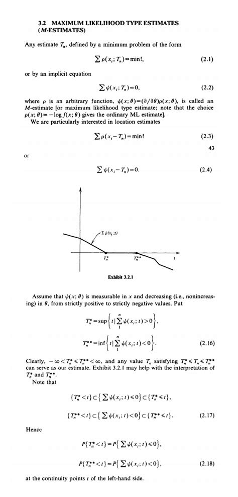 Real Analysis Hubers Derivation Of Asymptotic Properties Of M