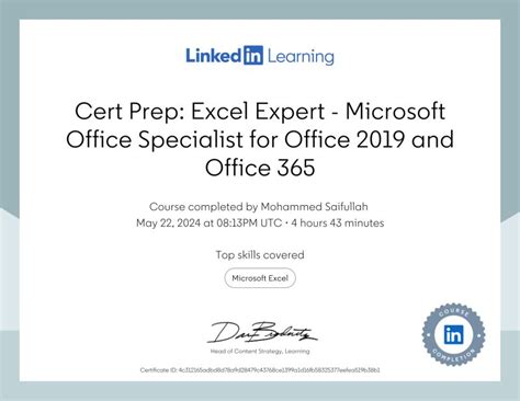 mohammed saifullah on linkedin certificate of completion