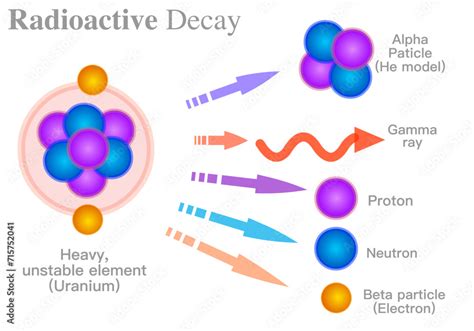 Radioactive Decay Alpha α Beta γ Particle Gamma Ray Uranium