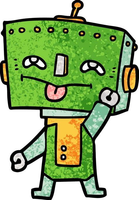 Personnage De Robot Vectoriel En Style Cartoon 13433563 Art Vectoriel Chez Vecteezy