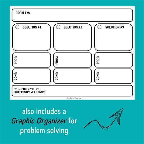 Problem Solution Graphic Organizer High School