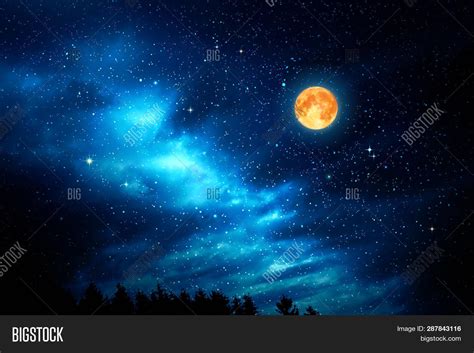 Pictures Of Dark Night With Full Moon At Gertrude Westley Blog