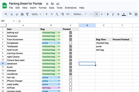 I Tried The Viral Spreadsheet Packing Hack From Tiktok Ps Travel