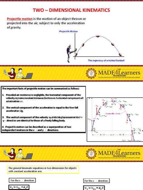 Two Dimensional Kinematics Pdf Acceleration Kinematics