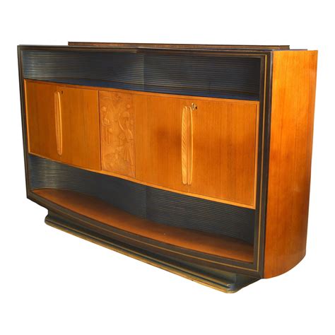 Dassi And Ferrari Italian Mid Century Walnut And Maple Sideboard Chairish