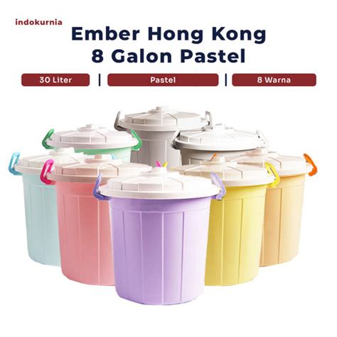 Jual Ti Ember Hongkong 8 Galon Pastel 30 Liter Ember Plastik Dengan