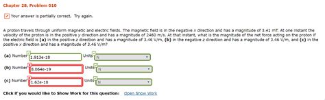 Solved Chapter 28 Problem 010 Your Answer Is Partially