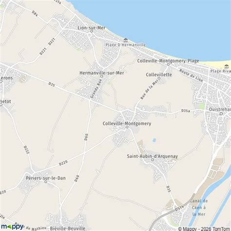 Plan Colleville Montgomery Carte De Colleville Montgomery 14880 Et Infos Pratiques